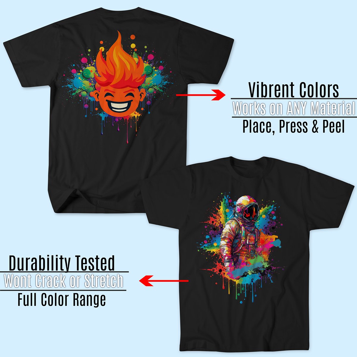 Order DTF Transfers by Size – Custom Prints Fast | Influencer Heat ...